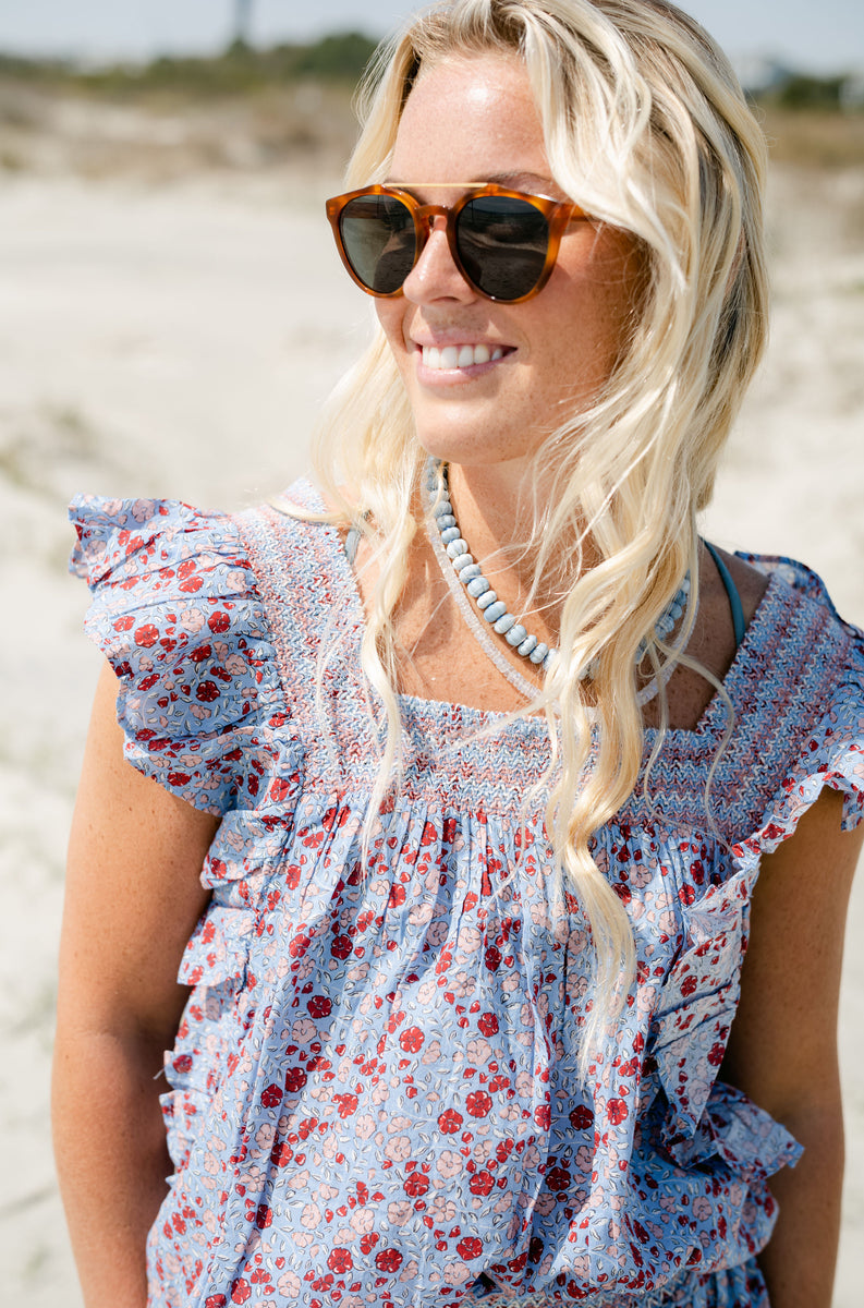 Keane Top Dusty/Ketchup/Sky (Sky Ground) – The Coast Brand