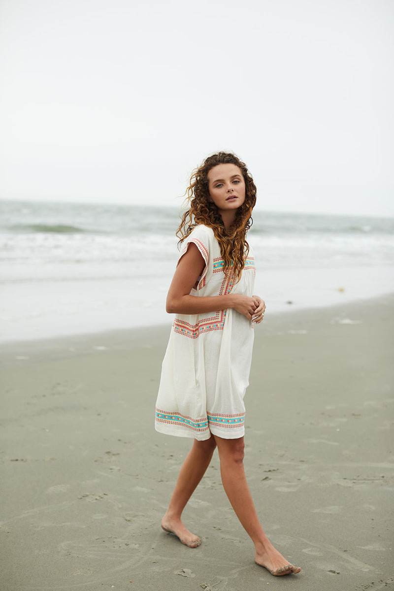 Bayley Dress - Light Pink/Peach/Light Yellow/Light Blue – The Coast Brand