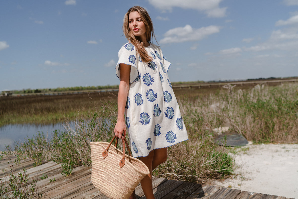 Ka'anapali Dress - Blue/Mint/Navy - FINAL SALE – The Coast Brand